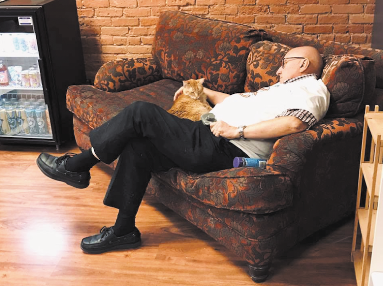 How Cat Grandpa Terry Became Famous for Cat Naps - Catster